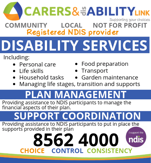 Disability Services Ongoing Leader advert 2 - CARERS & disABILITY Link